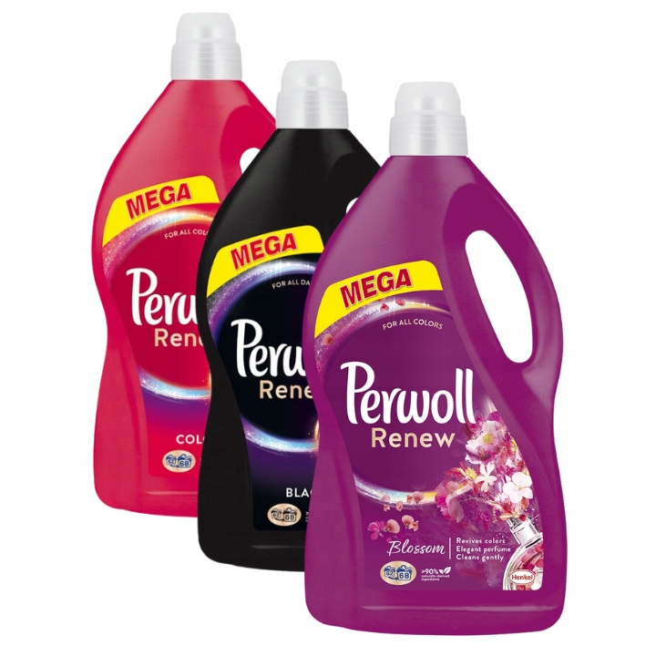 Perwoll Renew Płyn do prania MIX 3x3,74l (204 pr) - 13674045684 ...