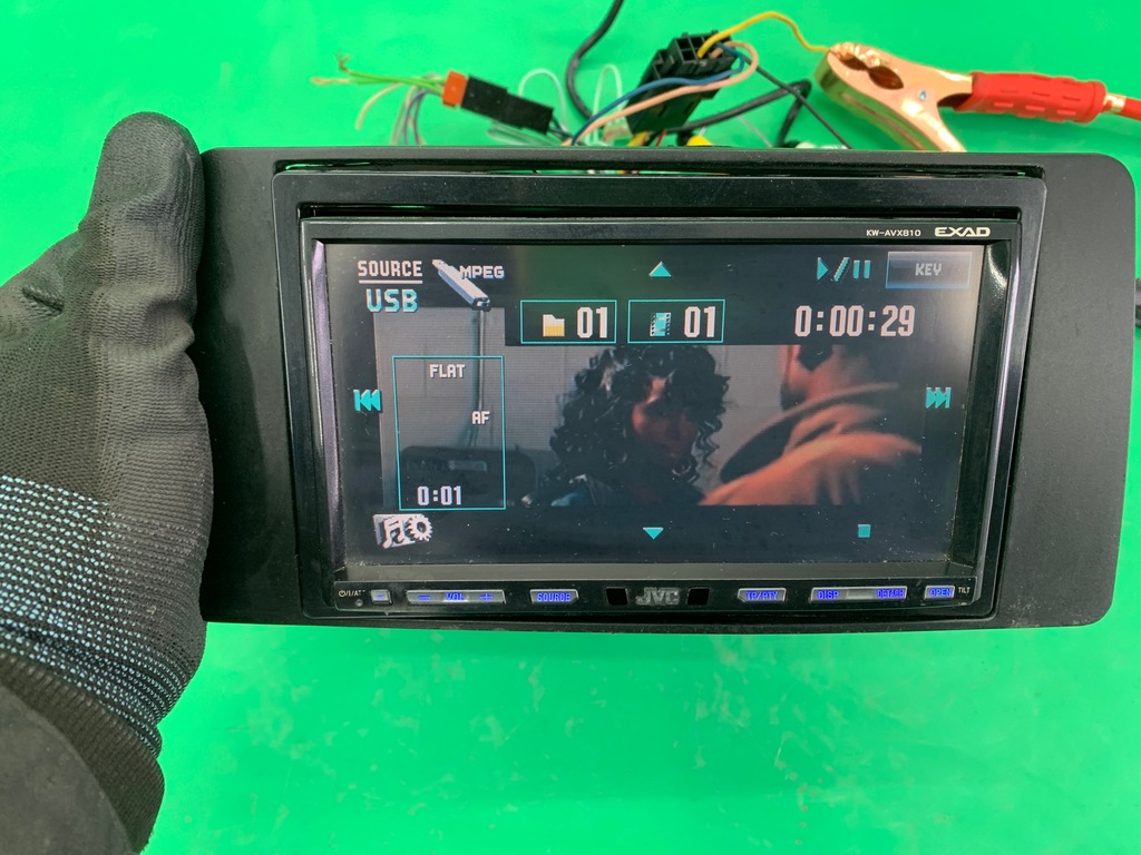 RADIO JVC EXAD KW-AVX810 CD DVD SD TELEDYSKI MONITOR 2 DIN PILOT ...