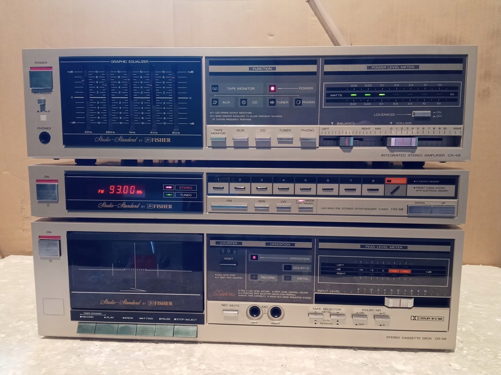 FISHER CA-58 + FM-58 + CR-58 - 12663074820 - oficjalne archiwum Allegro