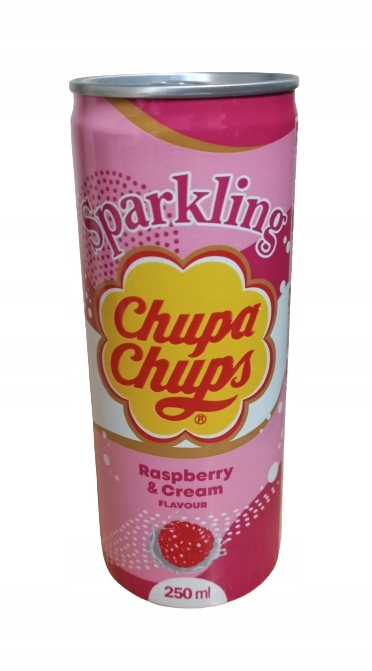 CHUPA CHUPS RASPBERRY & CREAM Gazowany napój malinowo- śmietankowy ...