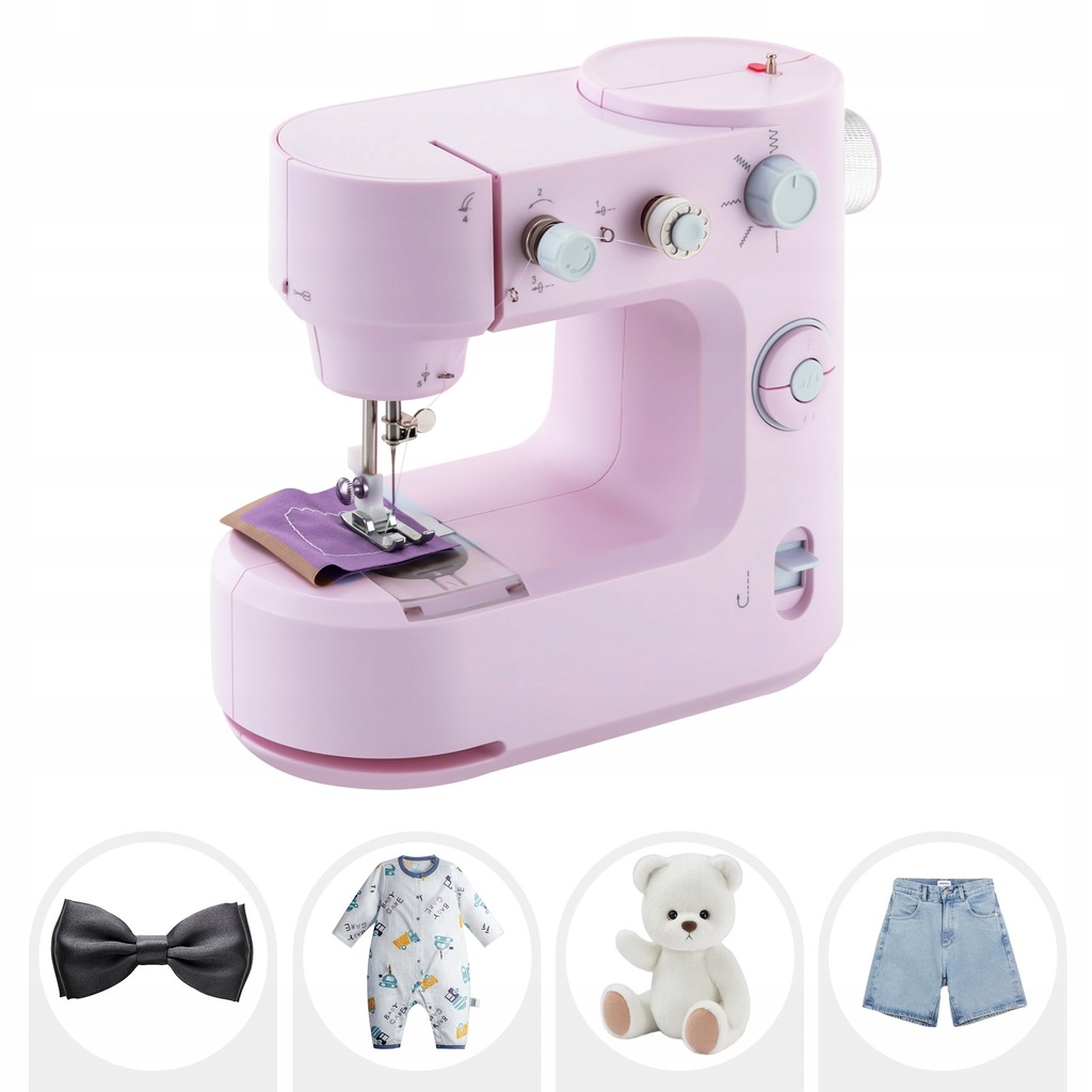 Mini Pink Sewing Machine + Foot Switch - 14207407173 - oficjalne ...