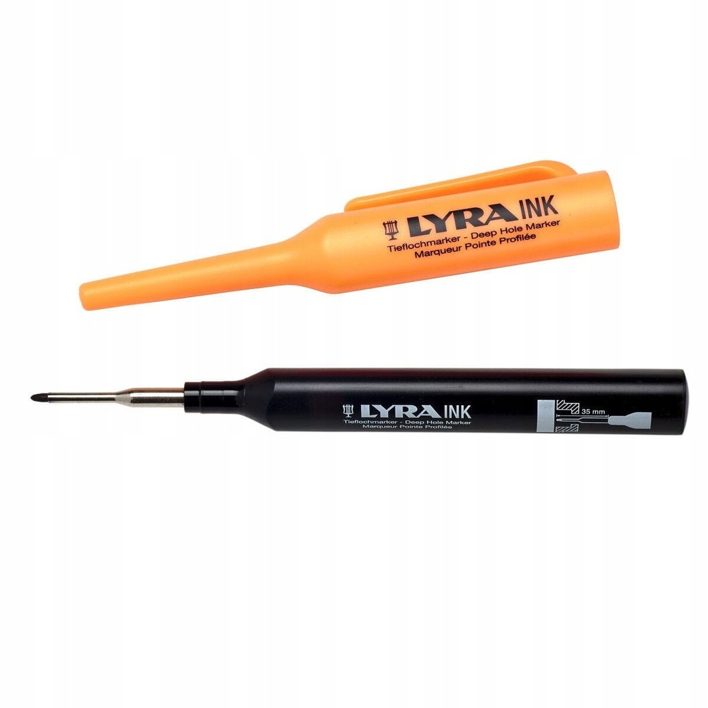 Lyra MARKER DO GŁĘBOKICH OTWORÓW CZARNY LYRA-INK - 12368942521 ...