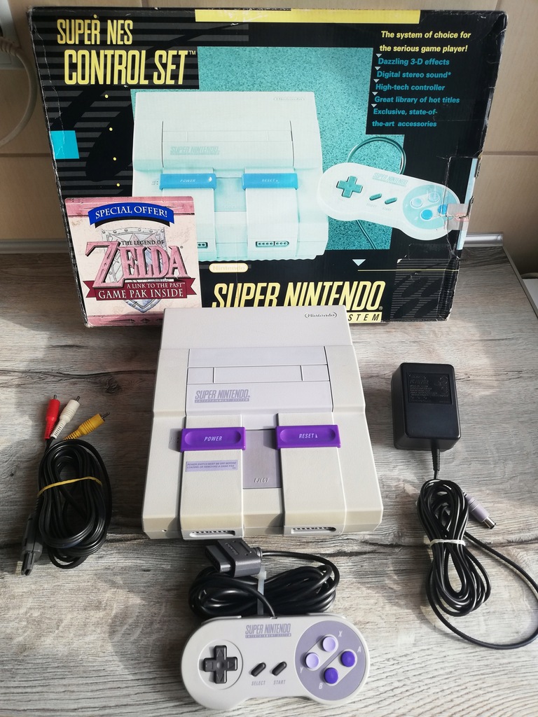 Konsola SUPER NINTENDO SNES NTSC BOX ZELDA!!! - 13442289813 - oficjalne ...