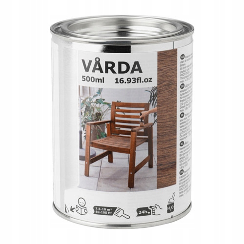 IKEA VARDA bejca do drewna 0,5l brązowy - 11744590639 - oficjalne ...