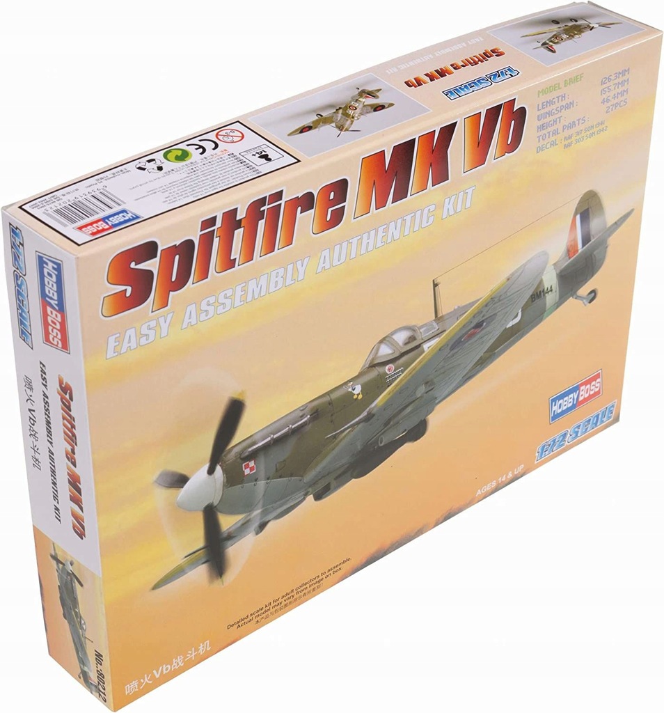HOBBY BOSS SPITFIRE MK VB 80212 [MODELARSTWO] - 12492992926 - oficjalne ...