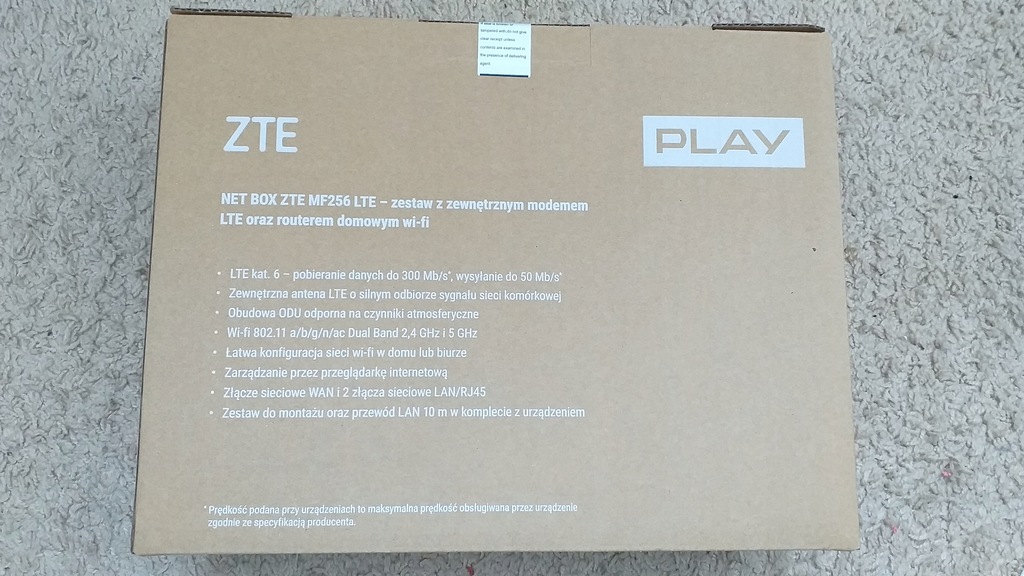 Router ZTE NETBOX MF-256K kat. 6 - 11228021078 - oficjalne archiwum Allegro