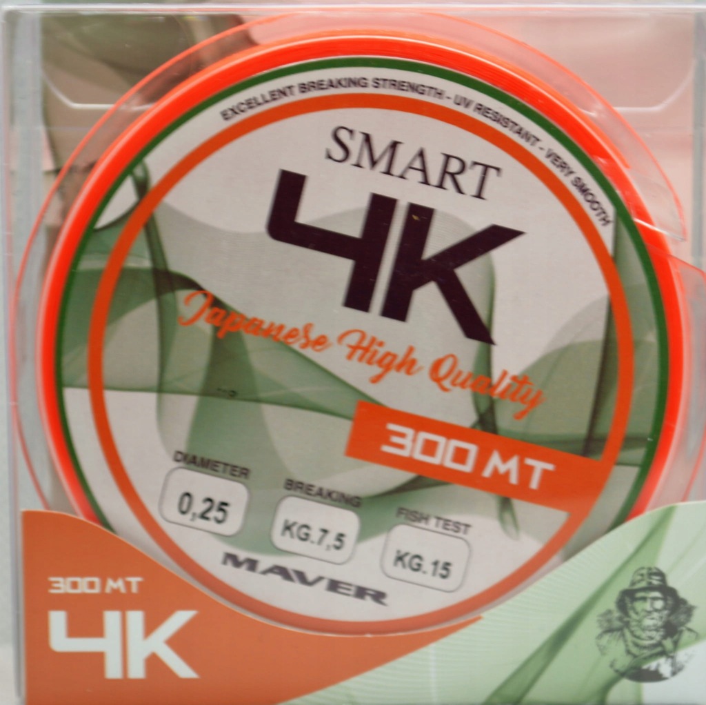 Maver żyłka Smart 4k 0,28mm 300m - 13252549571 - oficjalne archiwum Allegro