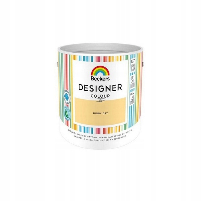 Beckers 2,5L SUNNY DAY Designer Colour farba lateksowa mat-owa do ścian ...