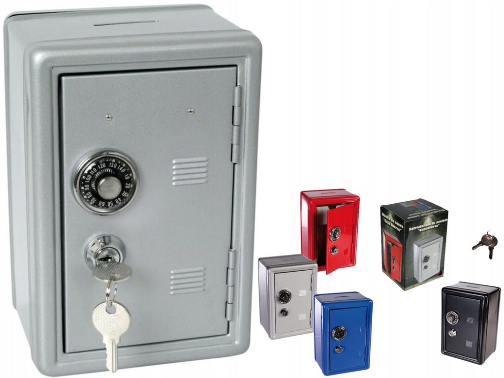 MINI SEJF - KASA PANCERNA - METALOWA SKARBONKA ! - 7573942783 ...