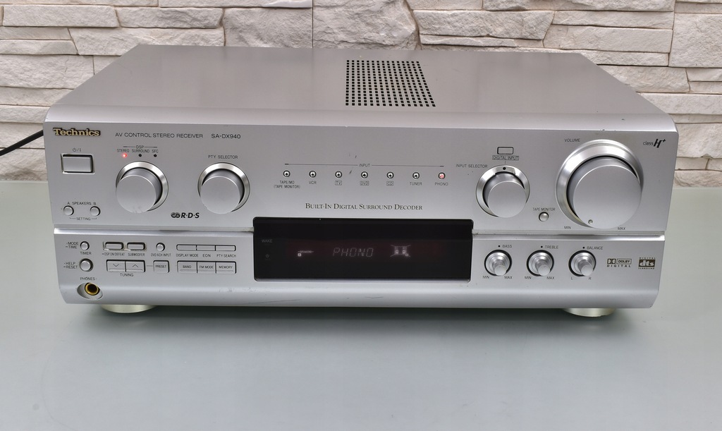 TECHNICS SA-DX940 AMPLITUNER 5,1 / RDS / KLASA H+ - 13930411445 - oficjalne archiwum Allegro