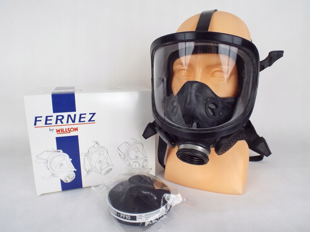 FERNEZ maska wojskowa przeciwgazowa + Filtr P3 mp5 - 12132366097 - oficjalne archiwum Allegro