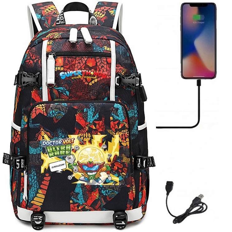 PLECAK SUPER ZINGS THINGS DOCTOR VOLT WODOODPORNY - 11846913229 ...