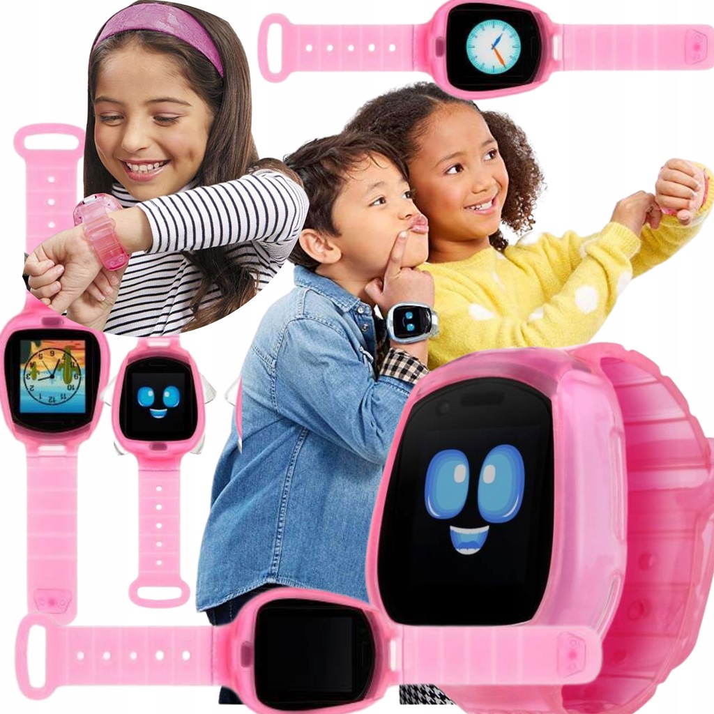 Zegarek Tobi Różowy interaktywny smart watch - 12485262475 - oficjalne ...