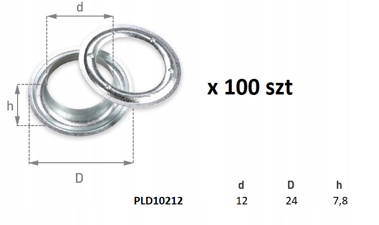 Oczko do plandeki oczka plandeki fi 12 - 100 szt - 12822393832 - oficjalne archiwum Allegro