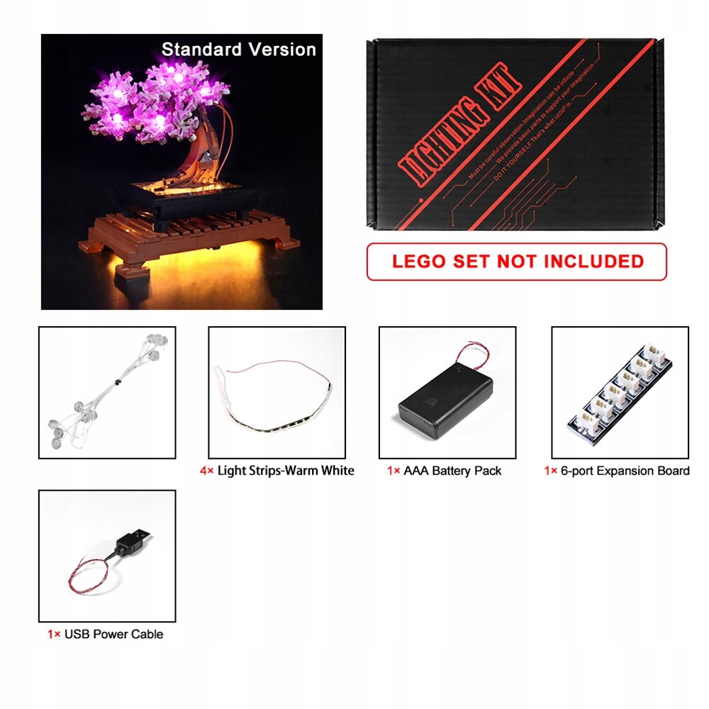 Zestaw oświetlenia LED do LEGO 10281 Drzewko Bonsa - 12154871460 ...