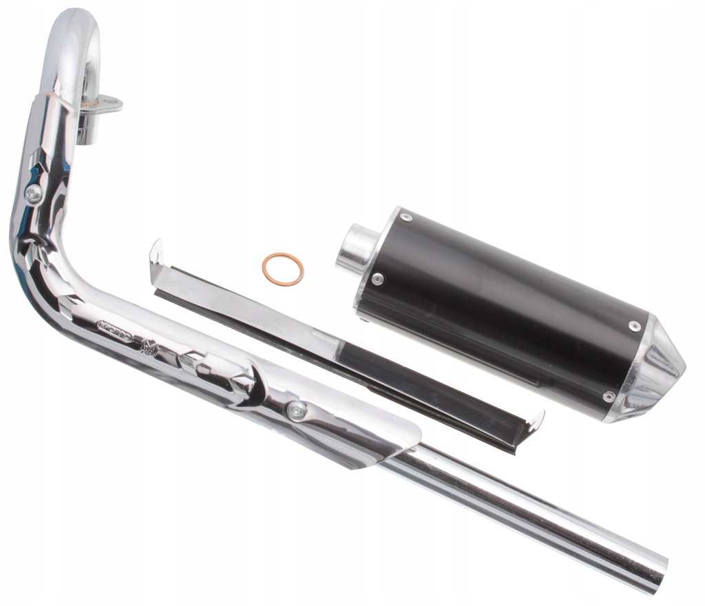 TŁUMIK WYDECH KOLANKO CHIŃSKI CROSS 110 125 4T BLK - 8700090328 - oficjalne archiwum Allegro