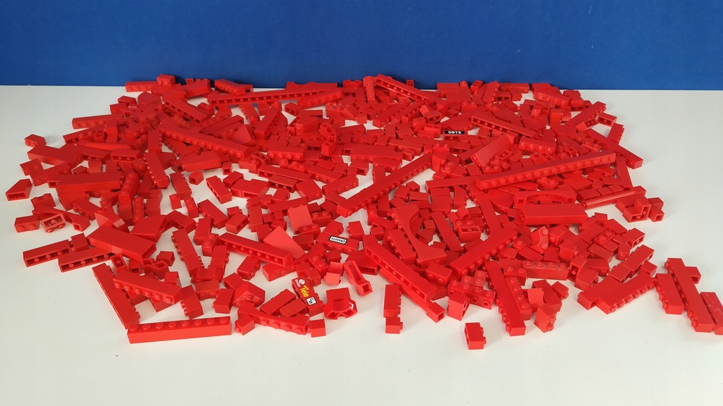 Lego Klocki Budowlane Czerwone 600g 0,6kg NR R72 - 14256763884 ...