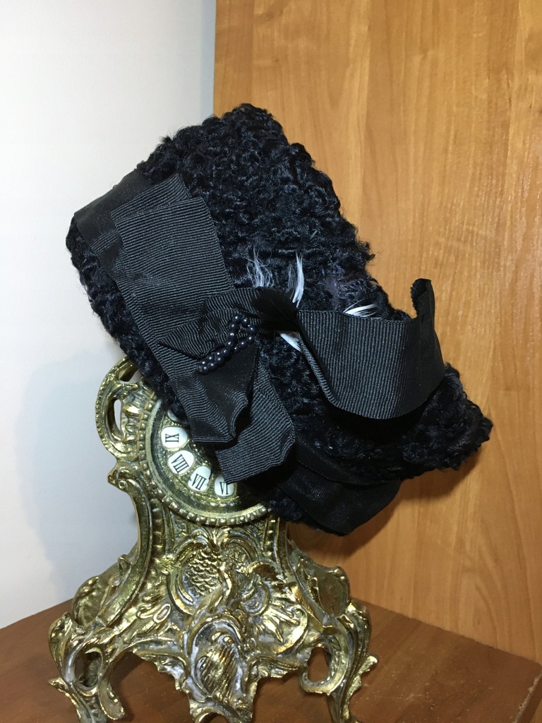 Czapka kapelusz toczek karakuly damska futrzana baranica 80s 70s ...