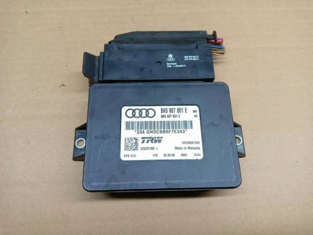 AUDI A4 B8 A5 8T MODUŁ HAMULCA RĘCZNEGO 8K0907801E - 15116232571 - oficjalne archiwum Allegro
