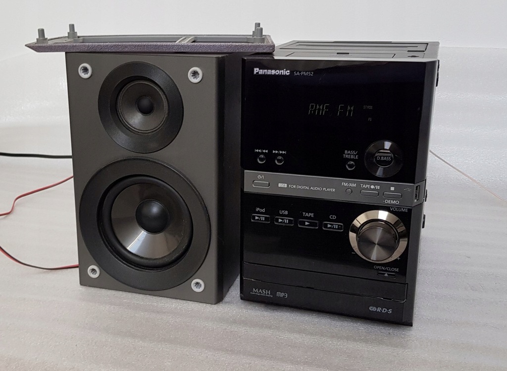 MINI WIEŻA PANASONIC SA-PM52 TUNER FM RDS USB MASH - 8907237215 - oficjalne archiwum Allegro