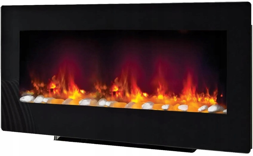 Kominek elektryczny Be Modern Amari czarne szkło - 13319506835 ...