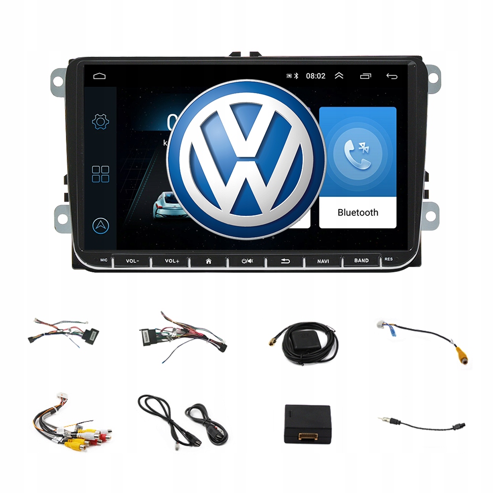 RADIO 2 DIN VW PASSAT B6 B7 GOLF 5 6 MK5 ANDROID - 11108664137 - oficjalne archiwum Allegro