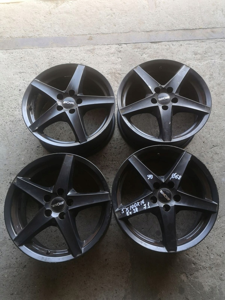 Felgi aluminiowe 5x100x16 RONAL ET 38 - 12753446482 - oficjalne ...