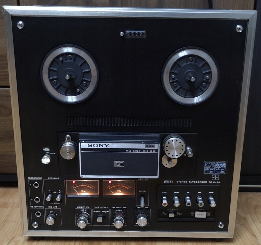 SONY TC-640A MAGNETOFON PO SERWISIE PIĘKNY STAN!!! - 14395725871 ...