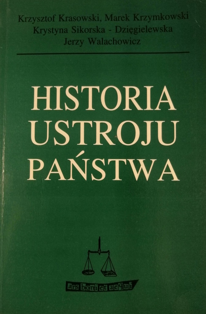 Historia ustroju państwa Krasowski Krzymkowski - 14336920665 - oficjalne archiwum Allegro