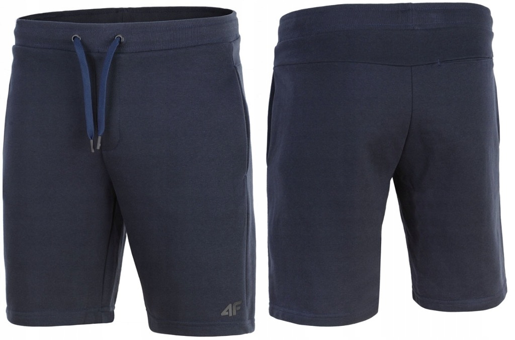 SPODENKI MĘSKIE 4F BAWEŁNA DRESOWE SZORTY ROZM.L - 11972489410 ...