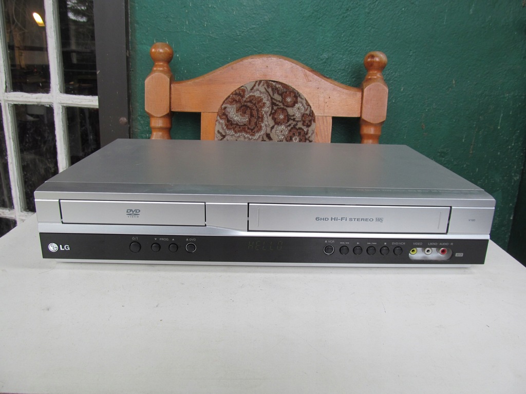 Combo LG V180 Odtwarzacz DVD +magnetowid VHS video - 13475491631 - oficjalne archiwum Allegro