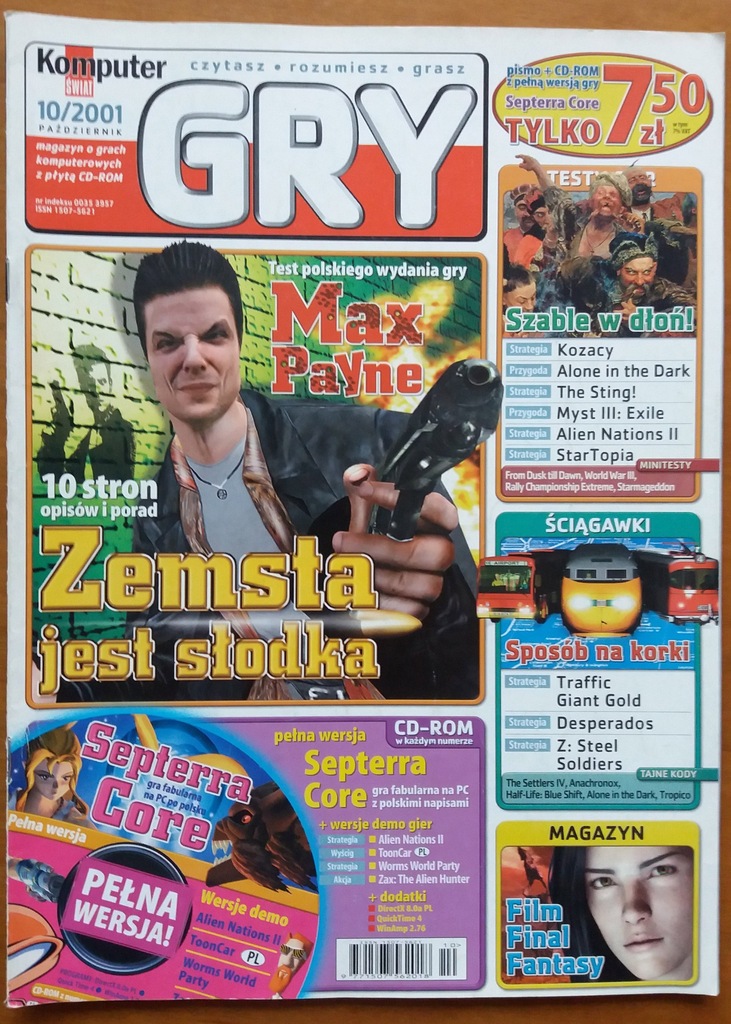 KŚ GRY Komputer Świat Gry 10/2001 Septerra Core PL - 7543504233 ...