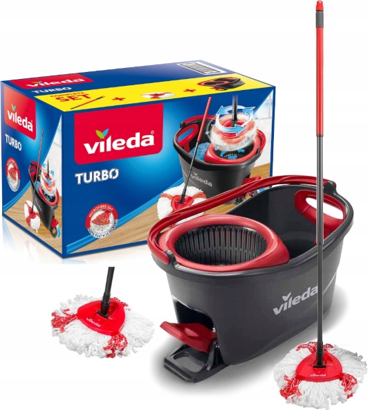 Mop obrotowy VILEDA Easy Wring & Clean TURBO - 11076281553 - oficjalne ... Mop obrotowy VILEDA Easy Wring & Clean TURBO - 11076281553 - oficjalne ...