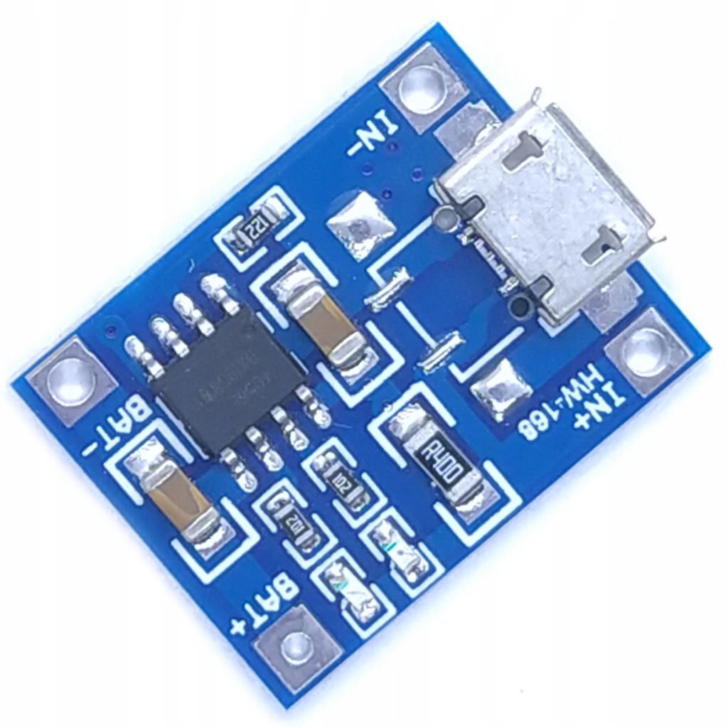 ŁADOWARKA ogniw LI-ION TP4056 micro USB 1A 18650 - 10213670286 - oficjalne archiwum Allegro