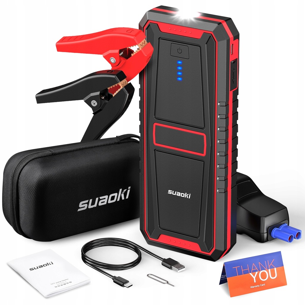 12V SUAOKI 1000A/18000mAh Jump Starter Booster - 8791970477 - oficjalne ...