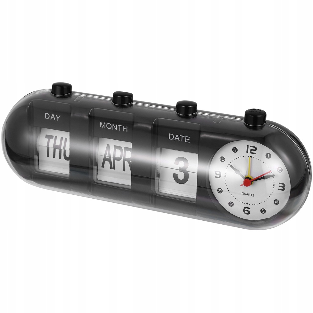 Manual Calendar Clock Desk Bedside Vintage Alarm - 14347076963 ...