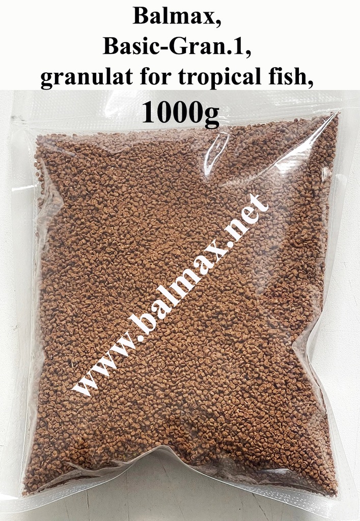 Balmax, Basic-Gran.1,- granules for tropical fish, granulat dla ryb ...