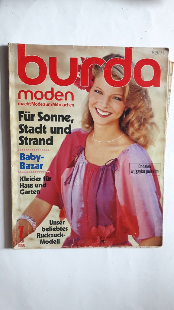 BURDA MODEN 7/1980 - 13172163526 - oficjalne archiwum Allegro