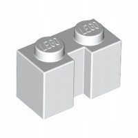 Lego Klocek 1x2 z rowkiem Biały 4216 4264360 New - 11799939578 - oficjalne archiwum Allegro