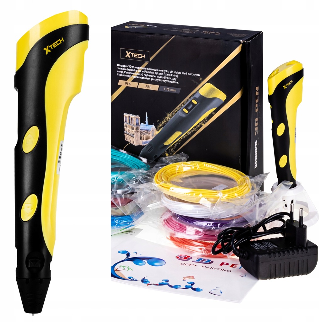 Długopis 3D Xtech PREMIUM BLACK/GOLD - 13060609572 - oficjalne archiwum Allegro