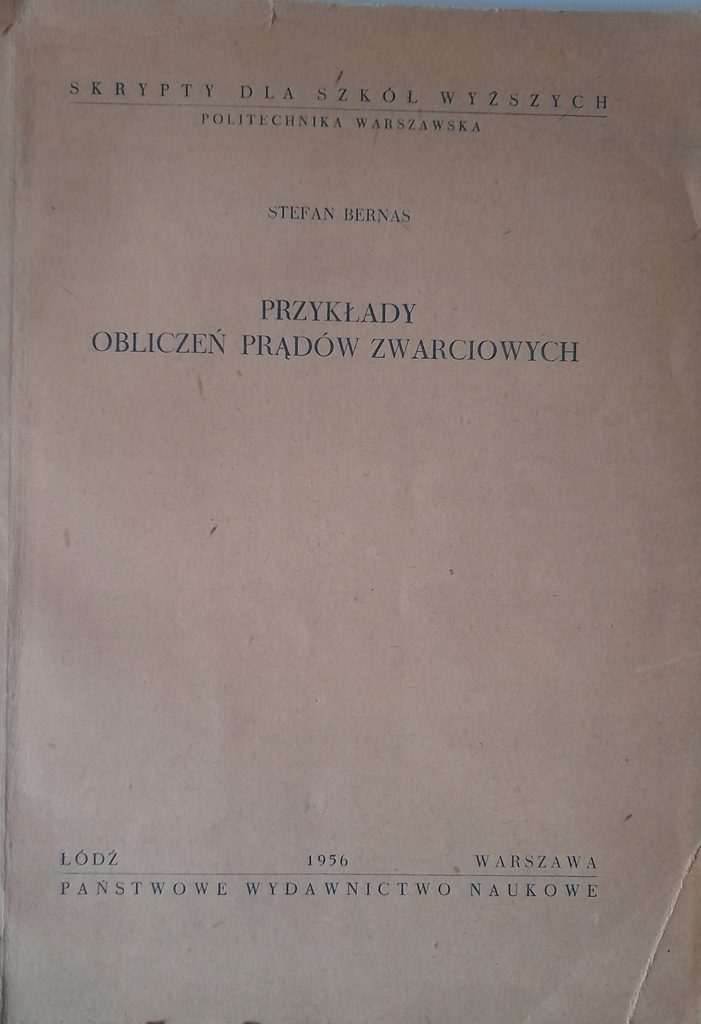 PRZYKŁADY OBLICZEŃ PRĄDÓW ZWARCIOWYCH BERNAS - 13097280327 - oficjalne archiwum Allegro