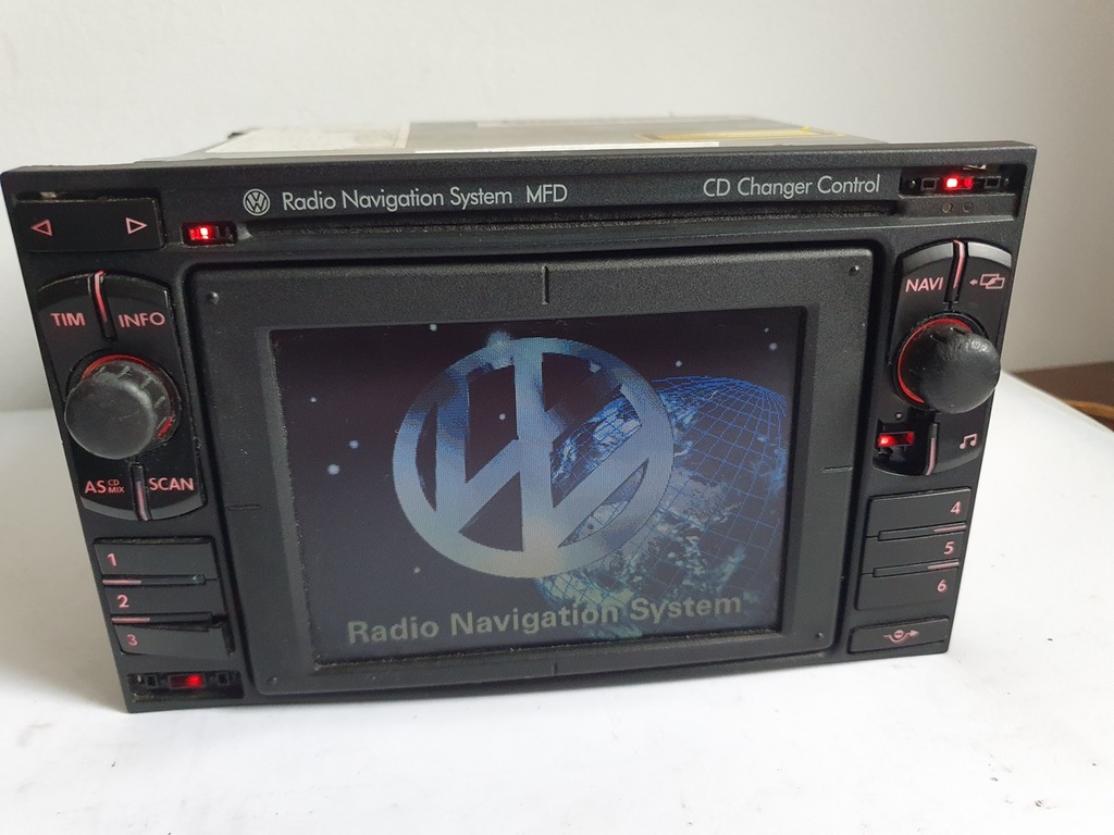 Radio nawigacja MFD VW golf passat b5 t4 t5 sharan - 14114276826 ...