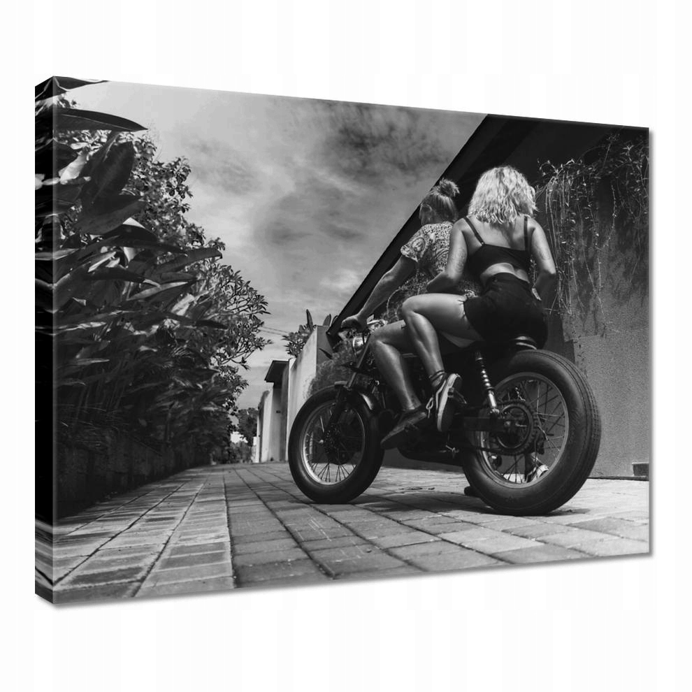 Obrazy 50x40 Zakochana para na motorze - 11306015902 - oficjalne ...