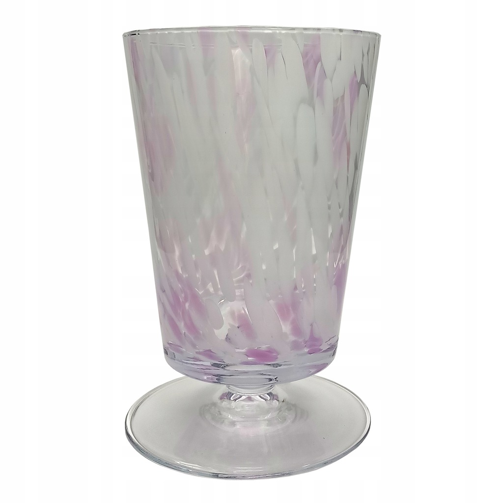 Wazon szklany, świecznik, krezle plamki kolor h29 - 12431006445 ...