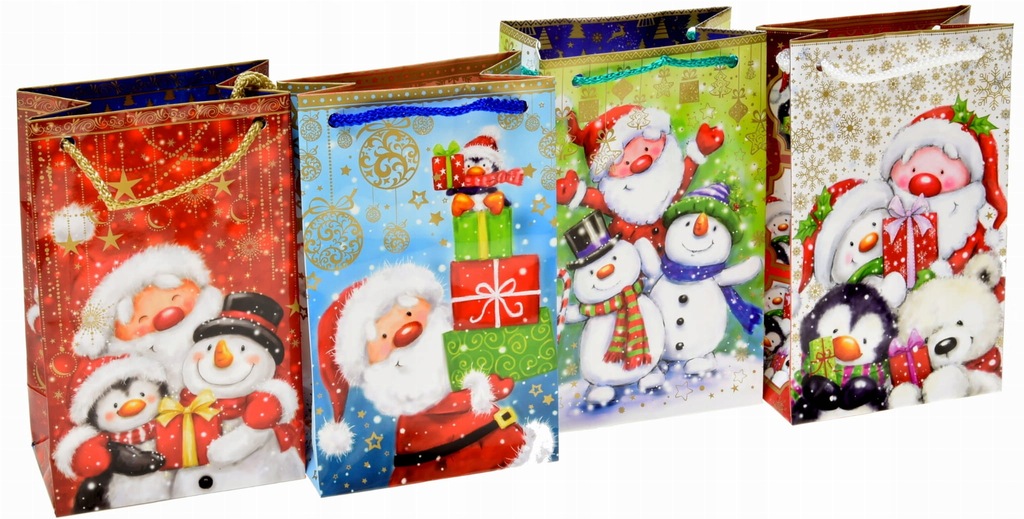 Torebki prezentowe świąteczne laminowane 16cm 10sz - 11293537774 - oficjalne archiwum Allegro