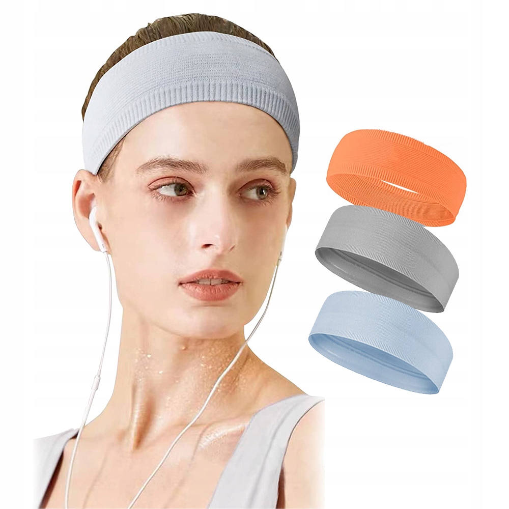 3x Workout Headbands SweatBands Sports Hair band - 13706476076 ...