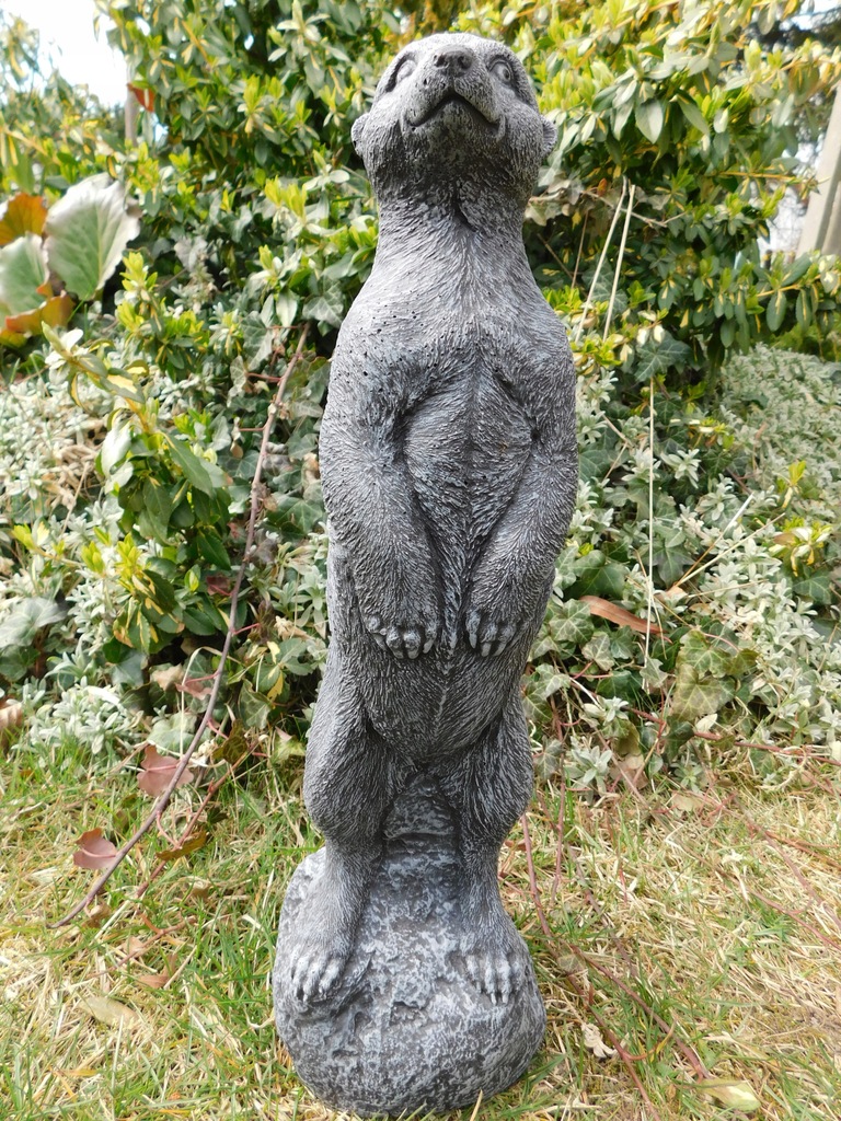 Surykatka Hand made Figurka betonowa Ogród szara - 12037970949 ... Surykatka Hand made Figurka betonowa Ogród szara - 12037970949 ...
