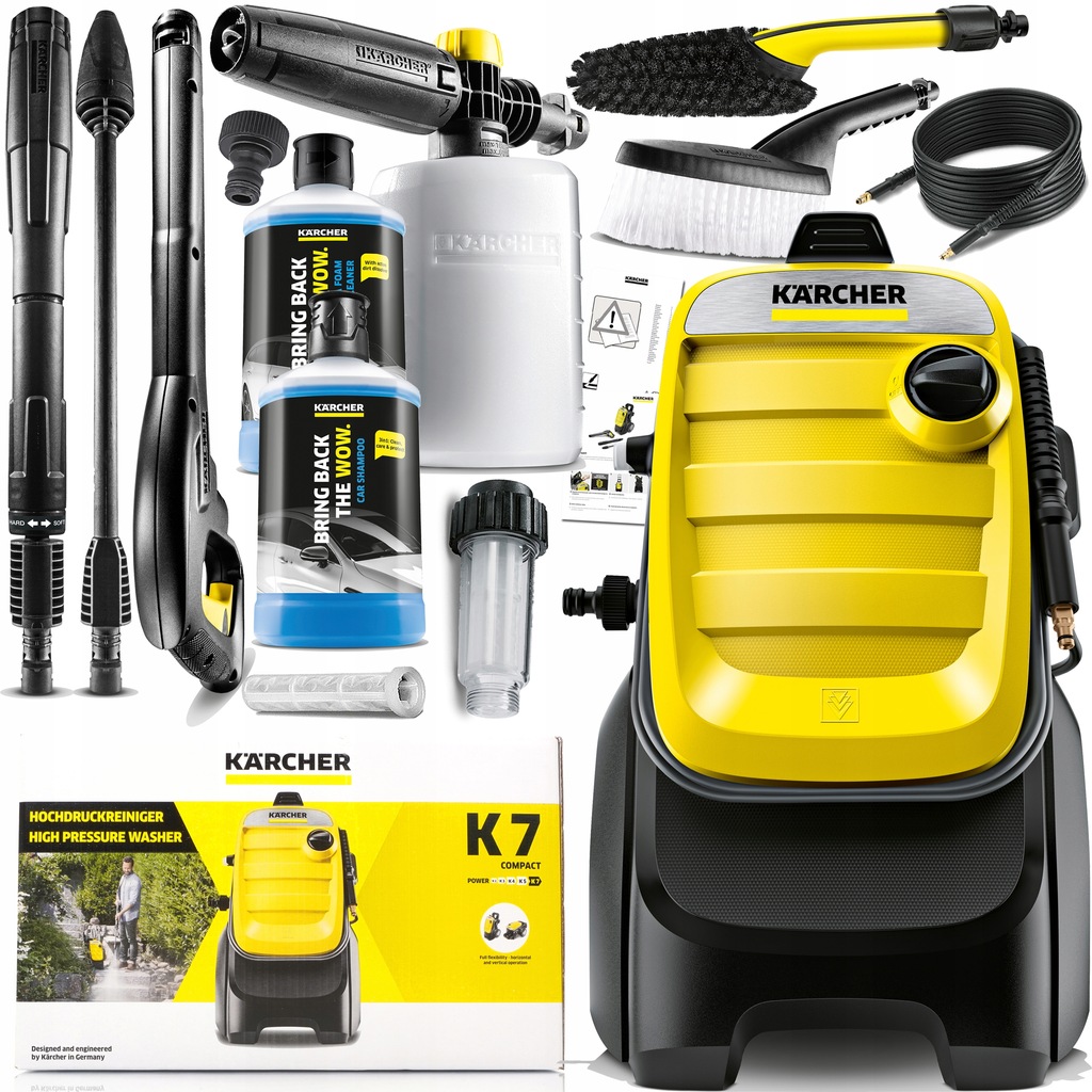 MYJKA CIŚNIENIOWA KARCHER K7 COMPACT GIGA ZESTAW - 11869732183 - oficjalne archiwum Allegro