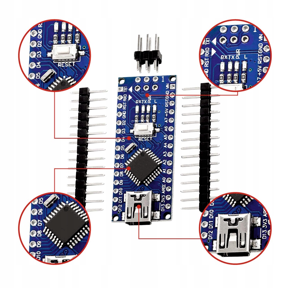 Купить Arduino Nano v3.0 Atmega328 CH340 16 МГц: отзывы, фото и характеристики на Aredi.ru ...