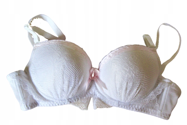 Biustonosz 70A mega podwójny push-up hit biel 32 - 9498564289 ...